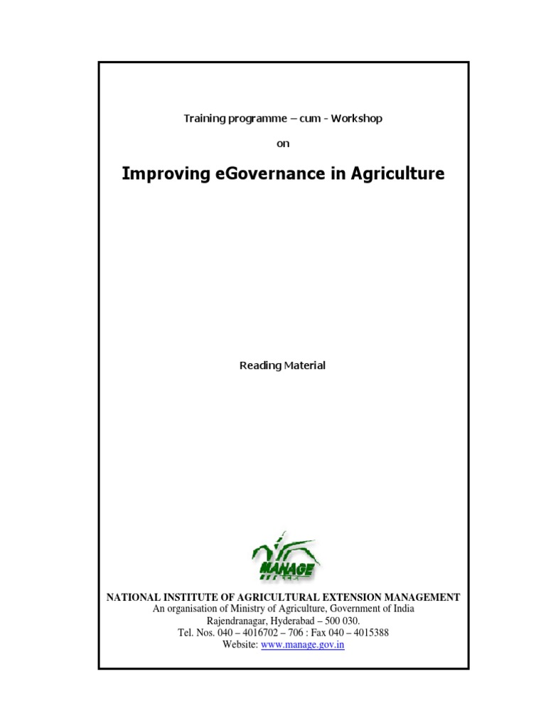 Training Government | PDF | Agriculture