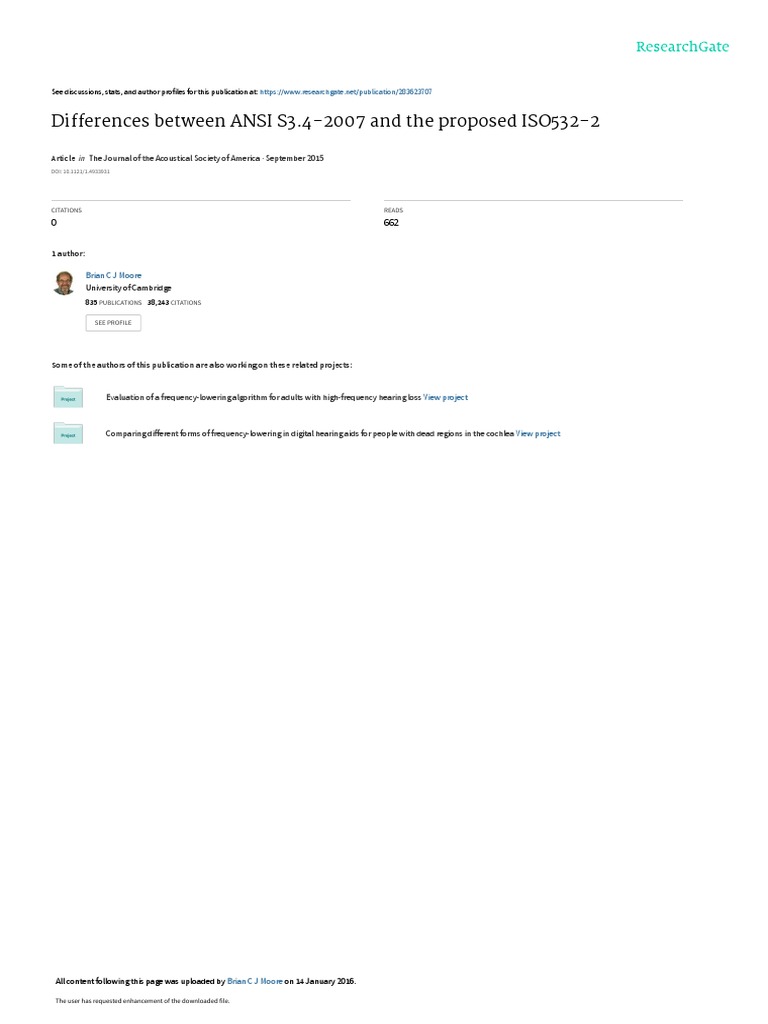 Difference of Loudness Stds | PDF | Sound | Spectral Density
