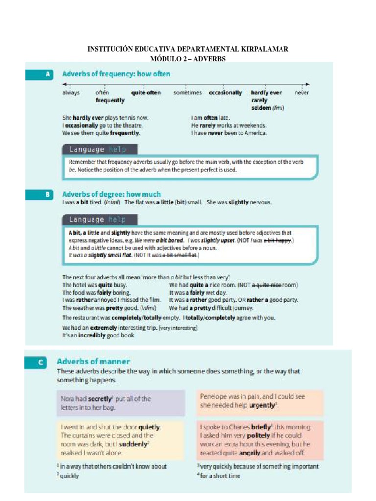 Modulo 2 Octavo Ingles | PDF | Relaciones sintácticas | Gramática