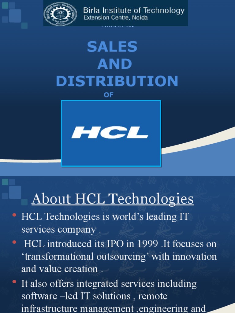 HCL Tech. | PDF | Business | Retail