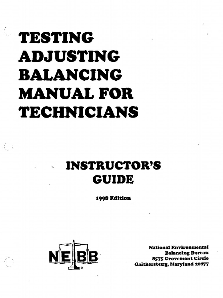 NEBB Tech Manual | PDF