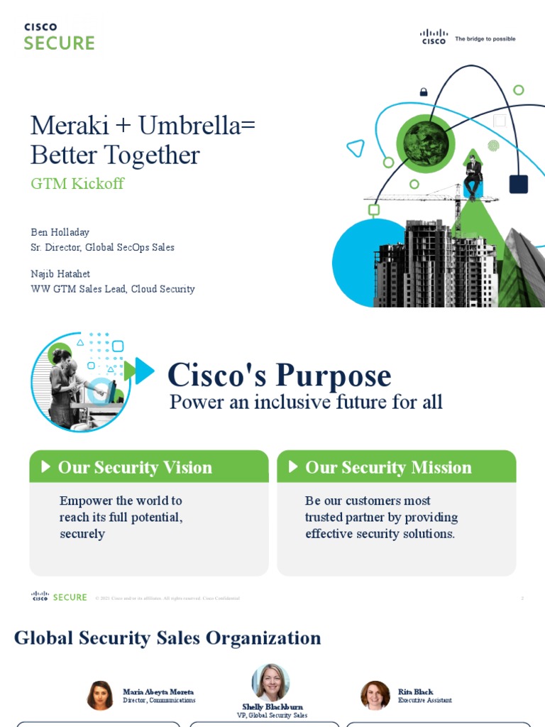 Meraki + Umbrella Better Together: GTM Kickoff | PDF | Cloud Computing | Computer Network