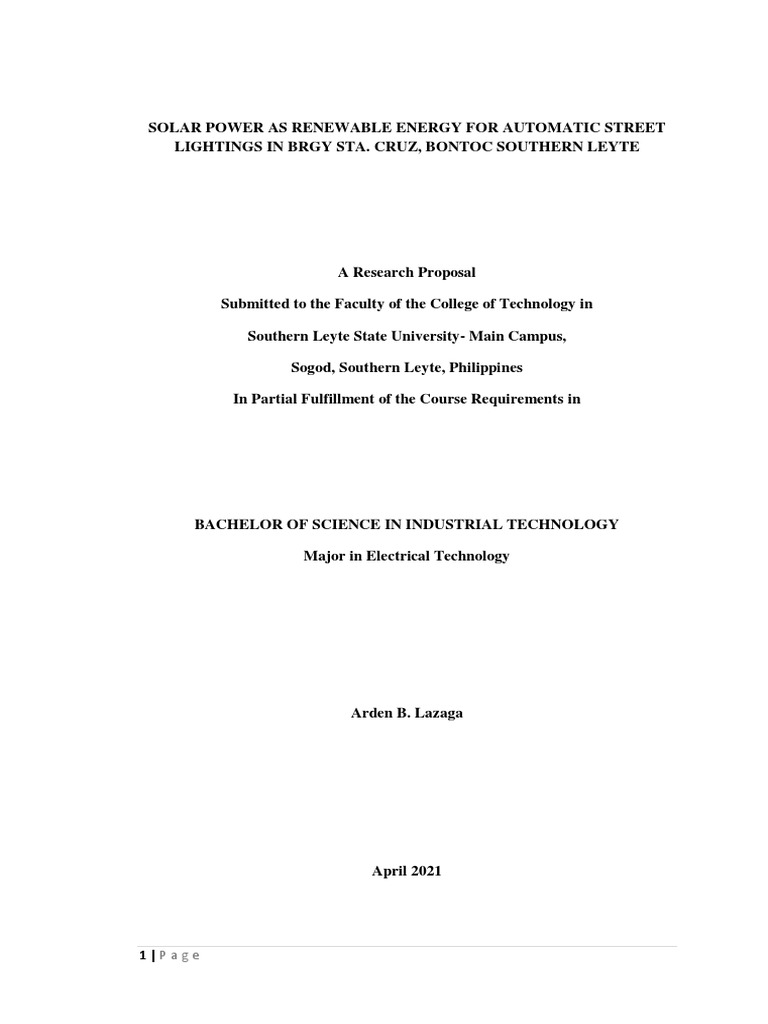 Research Paper Sample 1 | Download Free PDF | Solar Power | Solar Panel