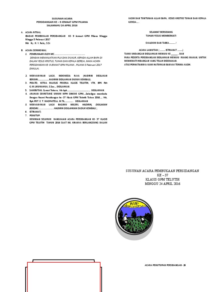 Susunan Acara Sidang Pdf