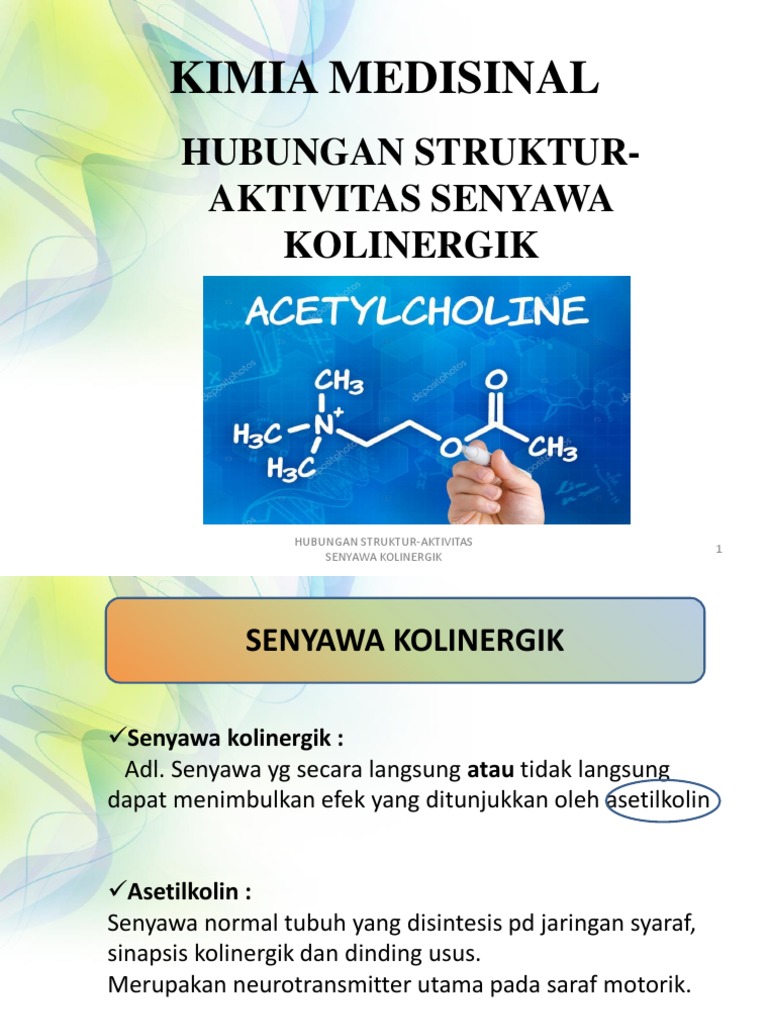 Hubungan Struktur-Aktivitas Senyawa Kolinergik 2018 | PDF