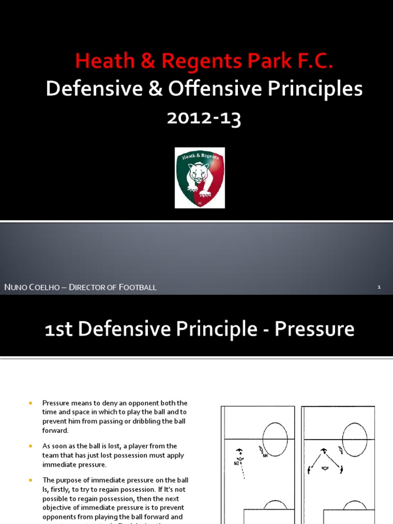 Defensive & Offensive Principles | PDF | Forward (Association Football ...