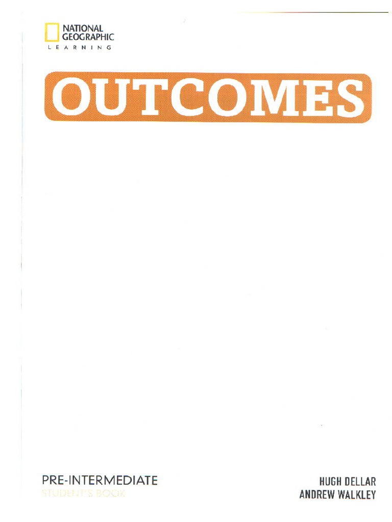 Outcomes Pre-Intermediate Students Book | PDF