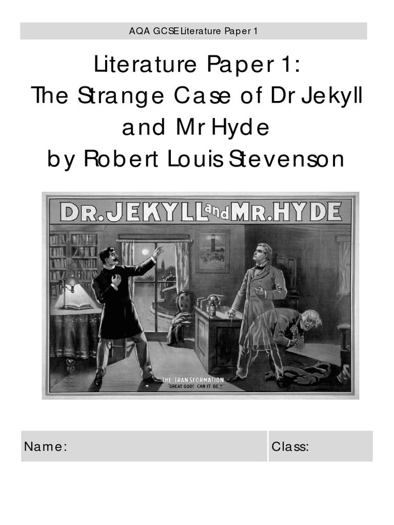 Jekyll and Hyde Study Pack | PDF | Strange Case Of Dr Jekyll And Mr Hyde