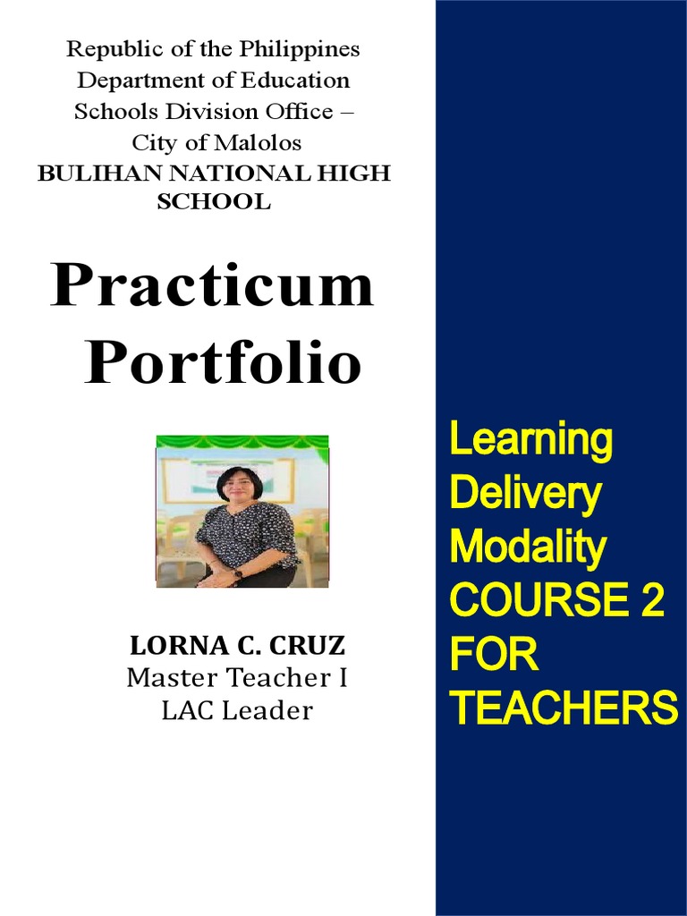 LDM PRACTICUM PORTFOLIO MTs LAC Leaders | PDF | Learning | Lesson Plan