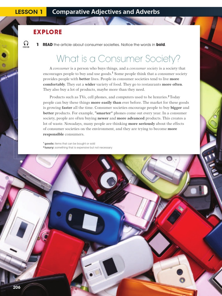 What Is A Consumer Society?: Explore | PDF | Consumerism | Adjective