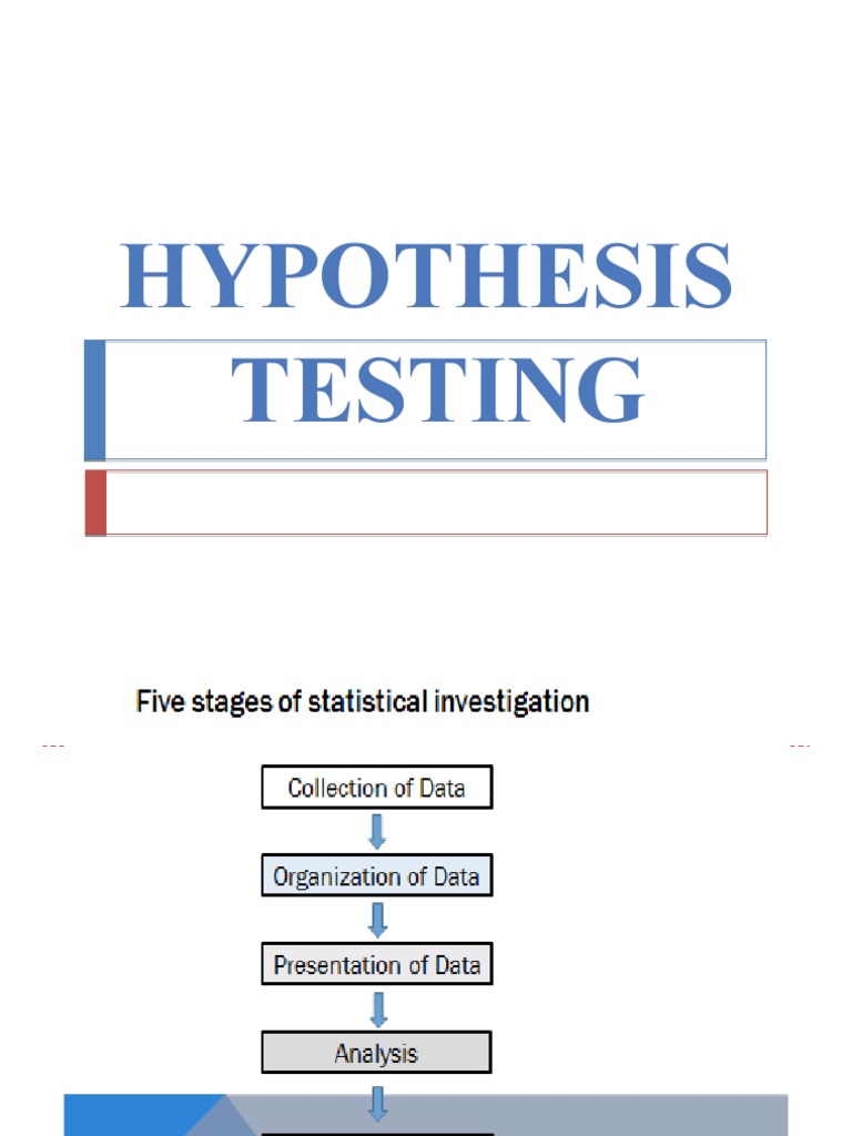 Intro of Hypothesis Testing | PDF | Statistical Hypothesis Testing ...