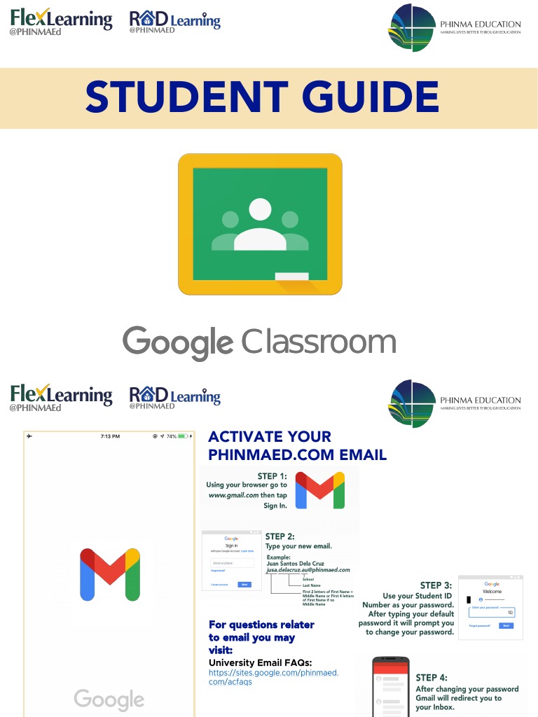 Student Guide On Google Classroom App | PDF