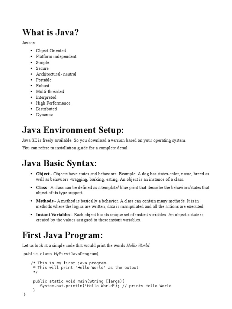 Java-Quick Reference | PDF | Control Flow | Method (Computer Programming)