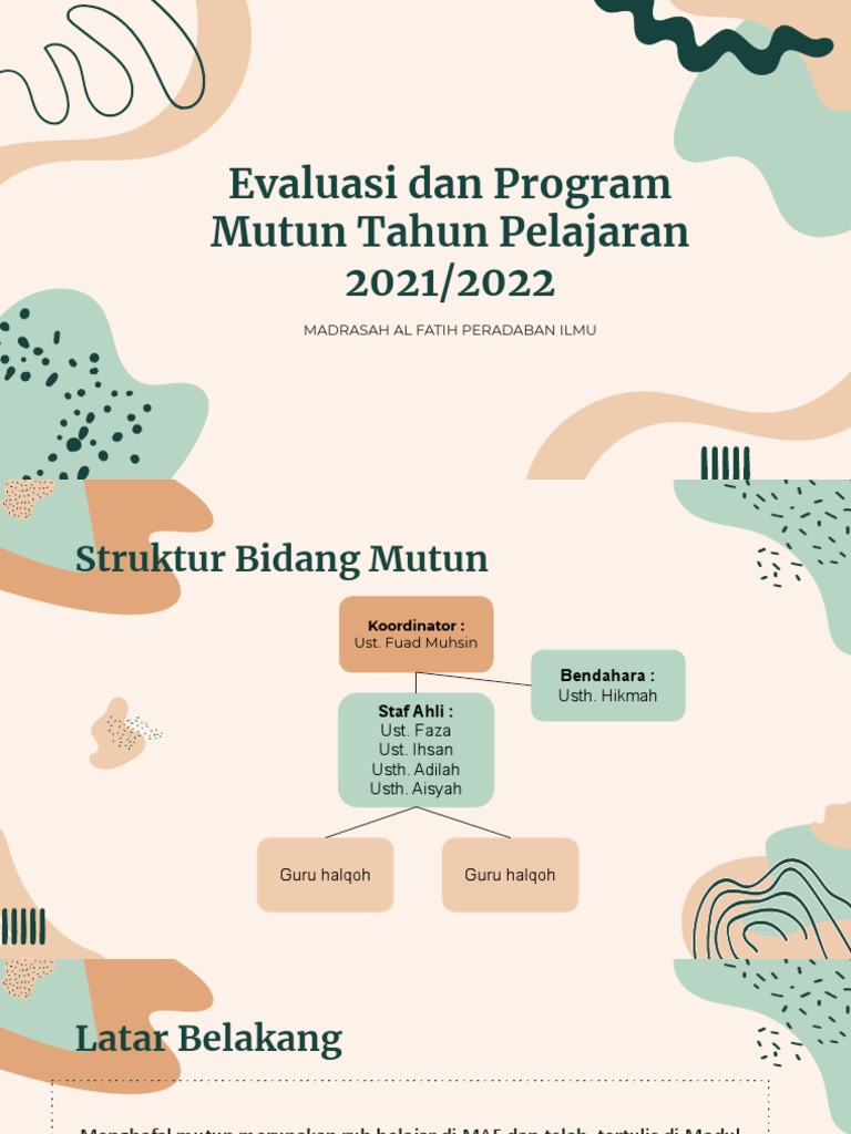 Evaluasi Dan Program Mutun | PDF
