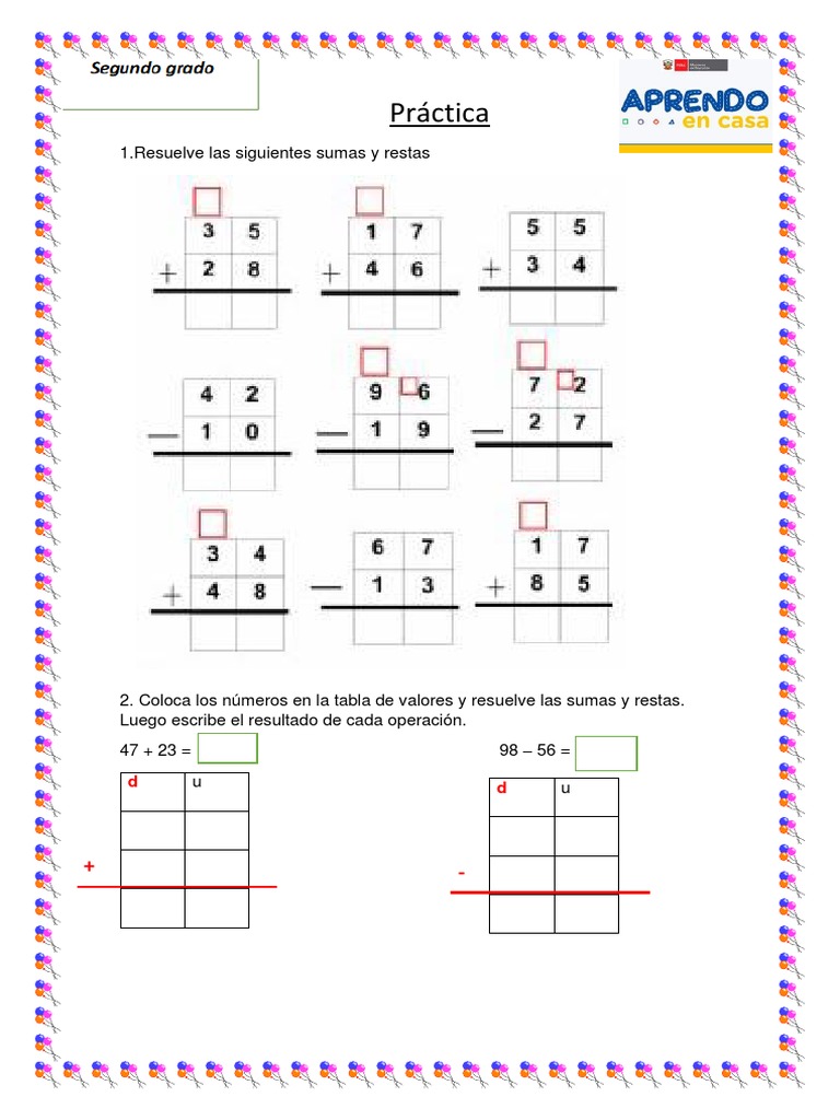 Práctica de Matemáticas | PDF | Métodos y materiales de enseñanza