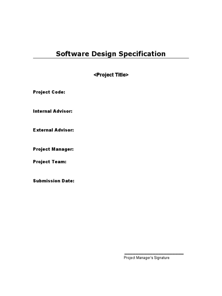 Software Design Specification | Download Free PDF | Data Model | Web ...