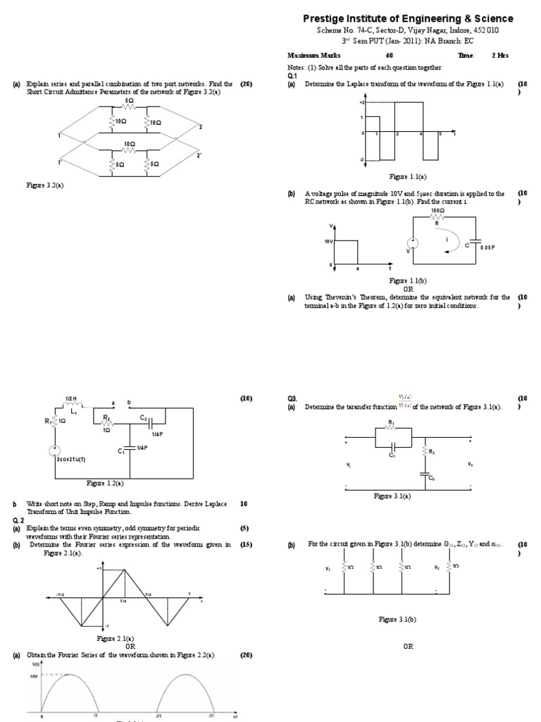 Prestige Institute of Engineering & Science | PDF | Laplace Transform ...