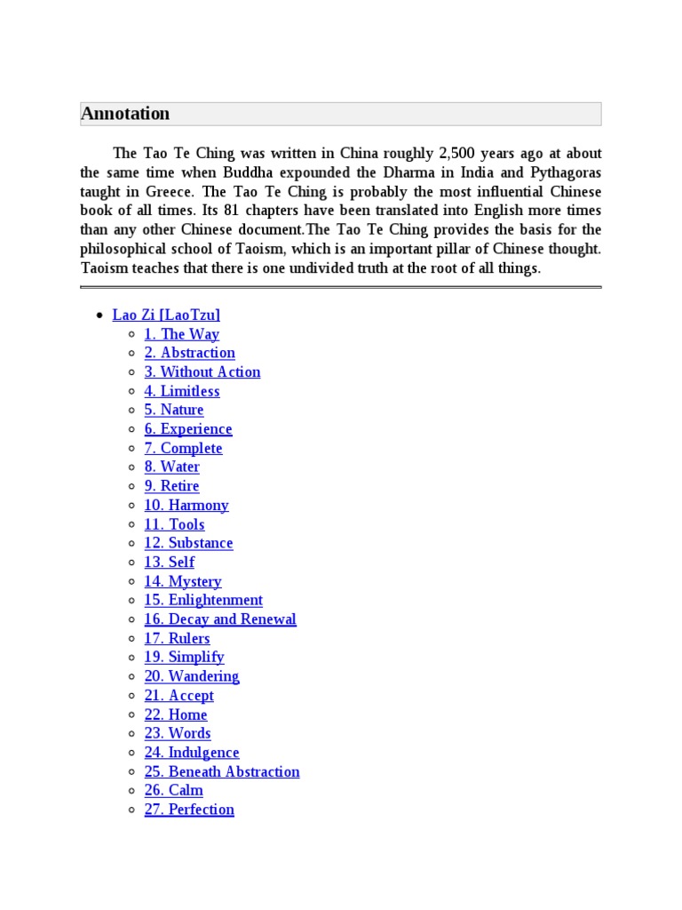 The Philosophical Foundations and Core Teachings of Taoism as Revealed ...