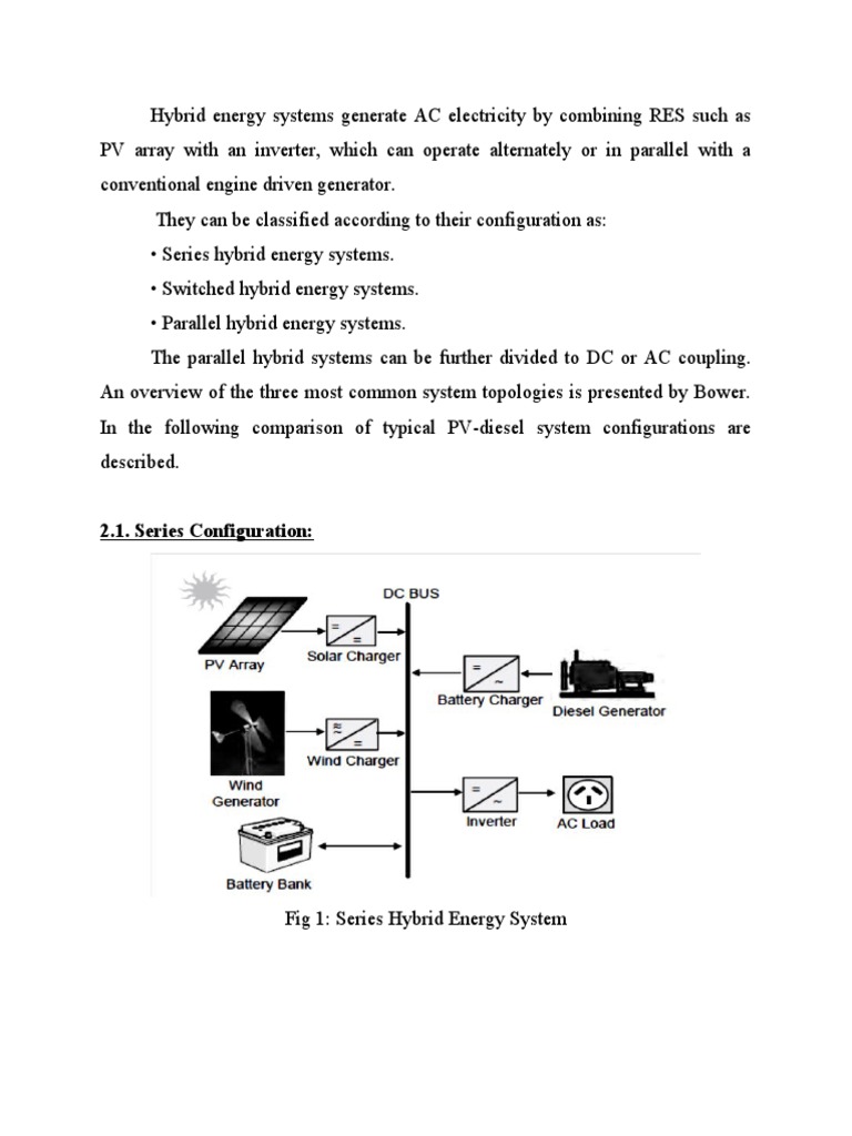 Hybrid System | Download Free PDF | Power Inverter | Electric Generator