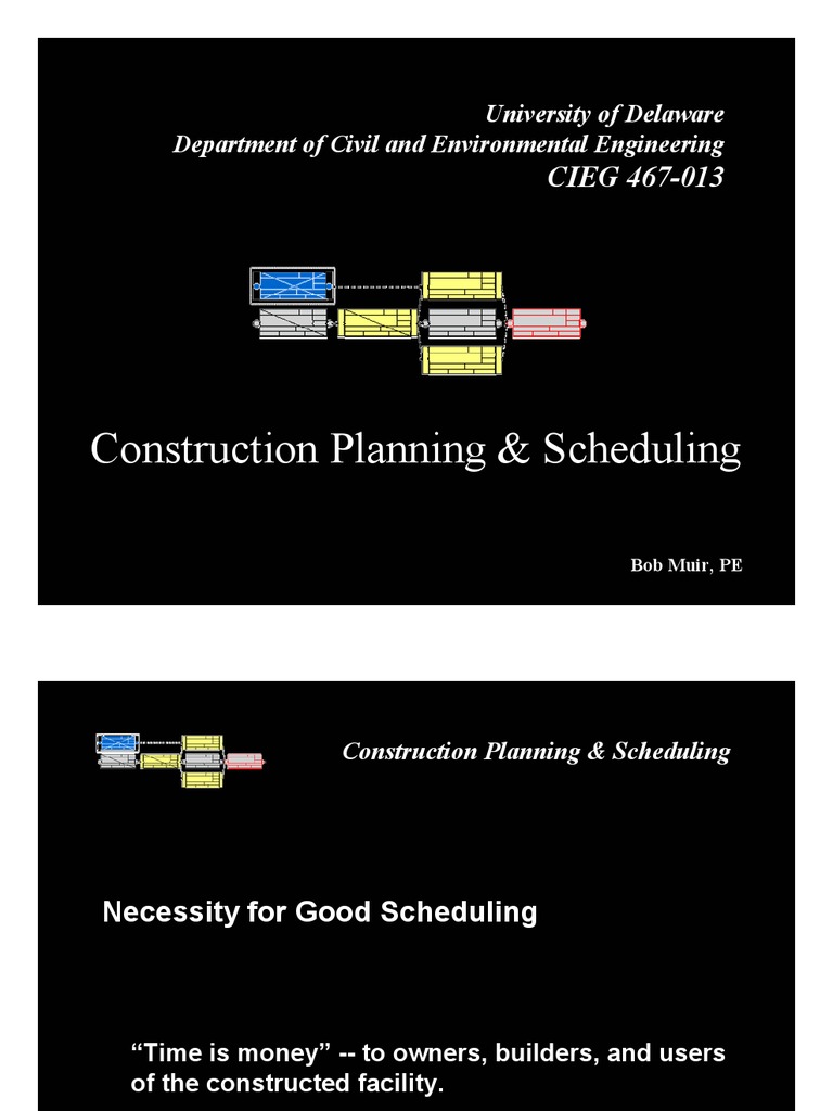 Construction Planning & Scheduling Guide | PDF | Business