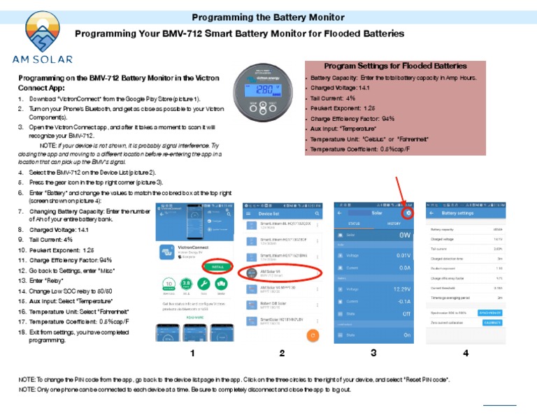 Programming The Battery Monitor Programming Your BMV-712 Smart Battery ...