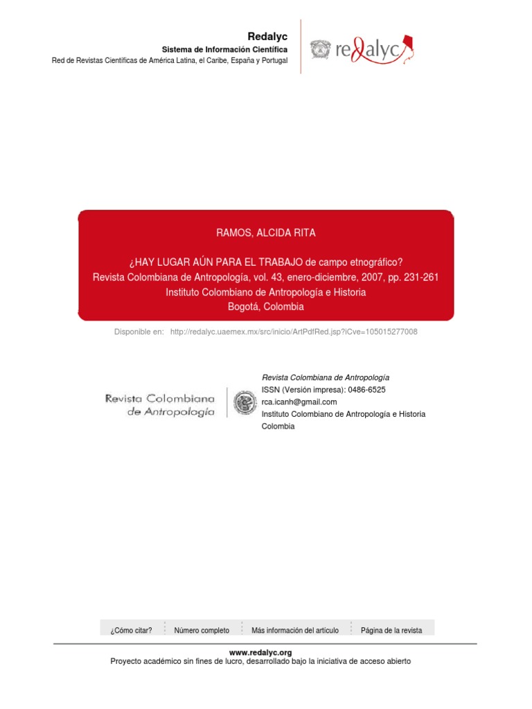 Alcida Rita Ramos | PDF | Etnografía | Antropología