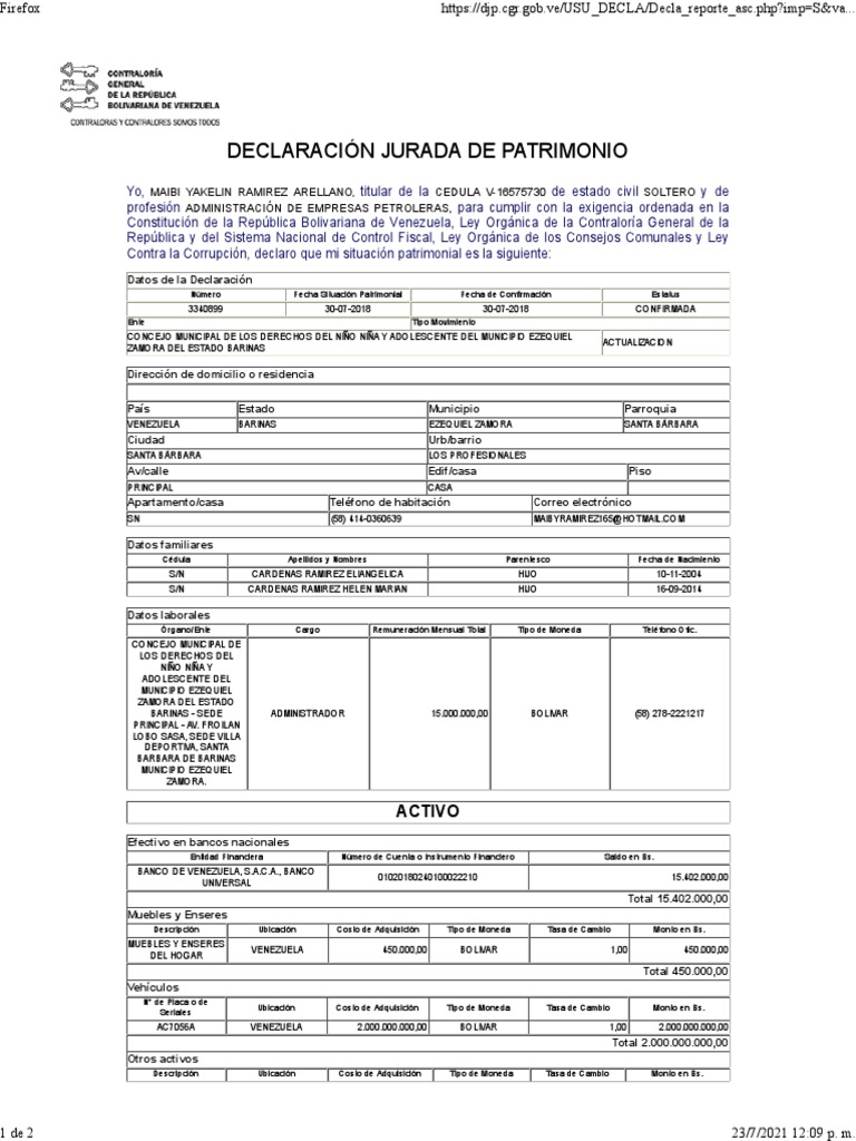 DJP 2018 | PDF | Venezuela