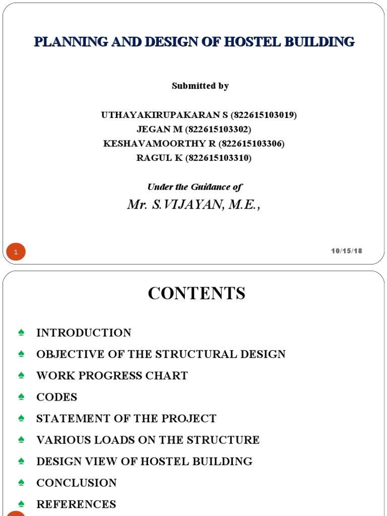 Planning and Design of Hostel Building | PDF | Stairs | Computer Aided ...