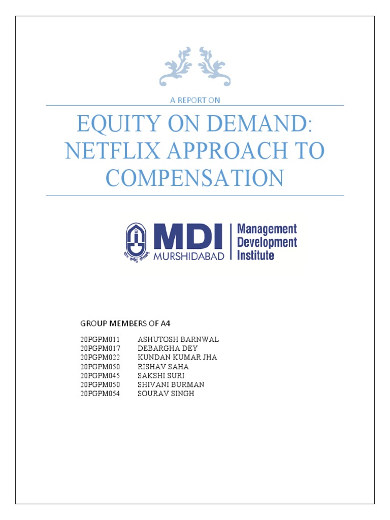 Netflix's Innovative Compensation Strategy | PDF | Option (Finance ...