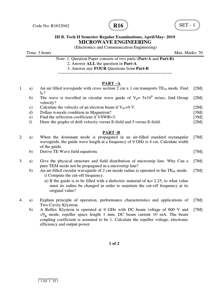 Old Mwe Pappers | PDF | Waveguide | Microwave