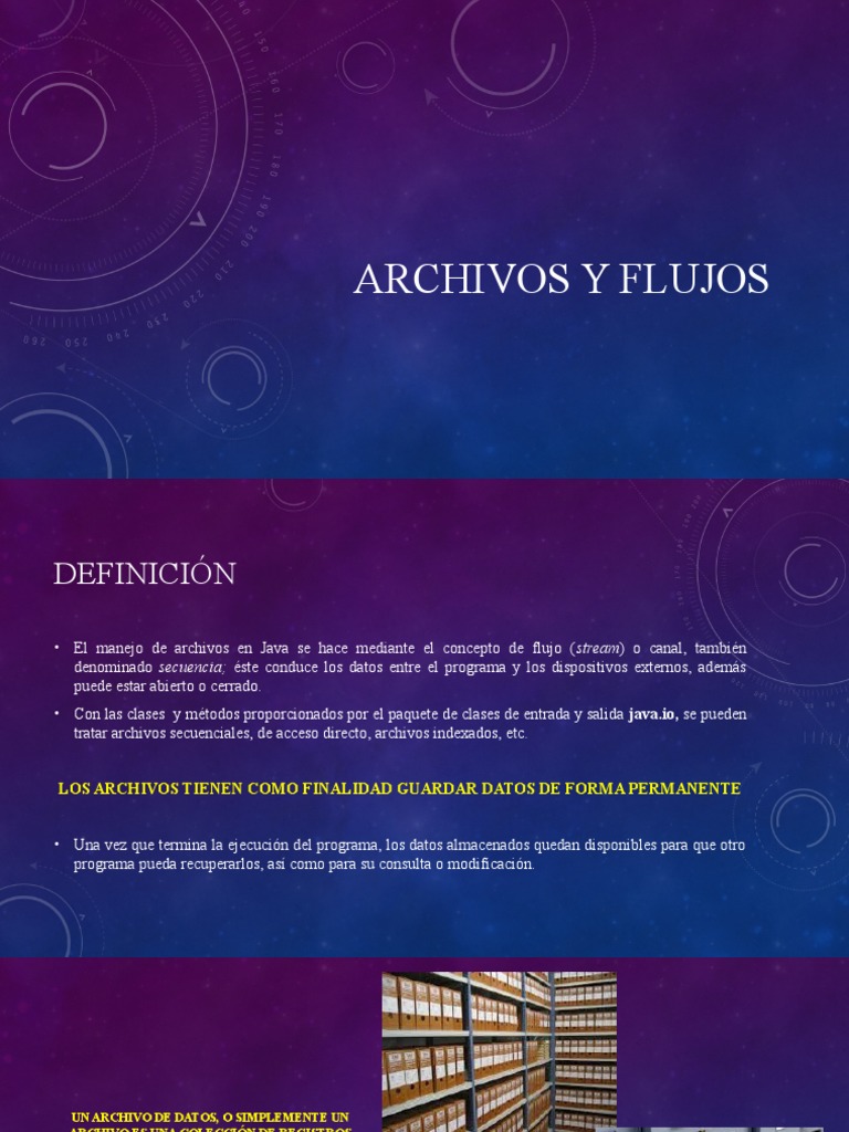 Archivos y Flujos | PDF | Archivo de computadora | Java (lenguaje de programación)