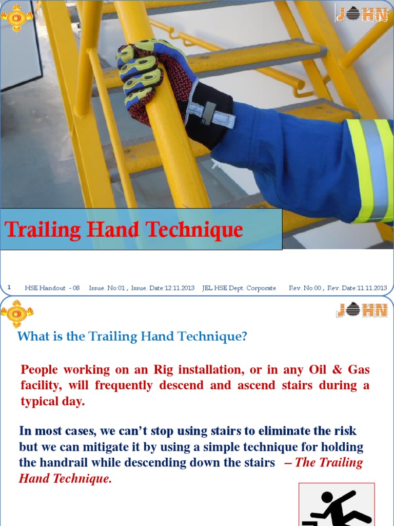 08 Hand Trailing Technique Handout | PDF | Stairs