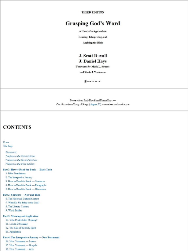 Grasping Gods Word by J Scott Duvall and J Daniel Hays (1) (2 ...