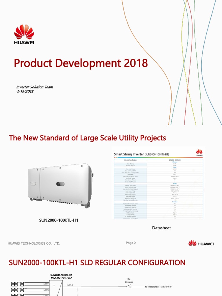 HUAWEI SUN2000-100KTL-H1 Product Development 20180413-2 | PDF | Power ...