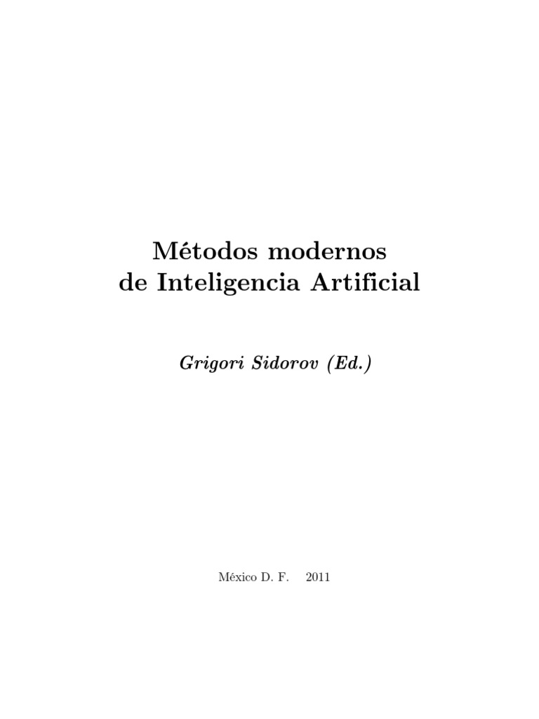 Libro IA | PDF | Inteligencia artificial | Inteligencia (IA) y semántica