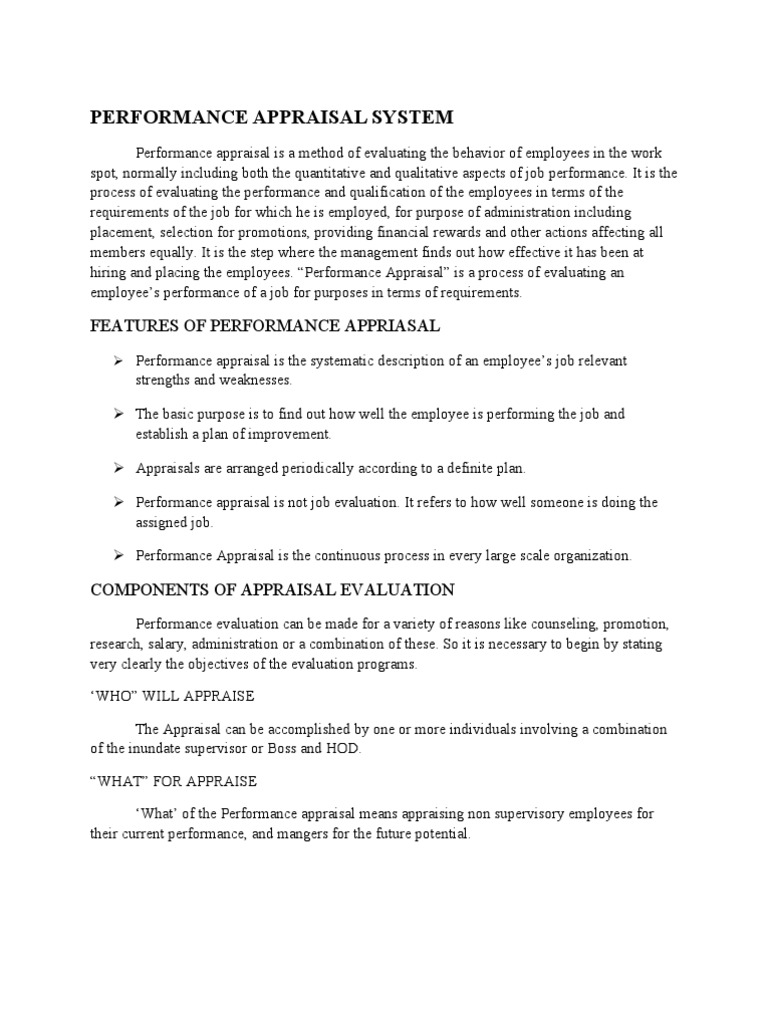Final Report-On PMS | PDF | Performance Appraisal | Goal