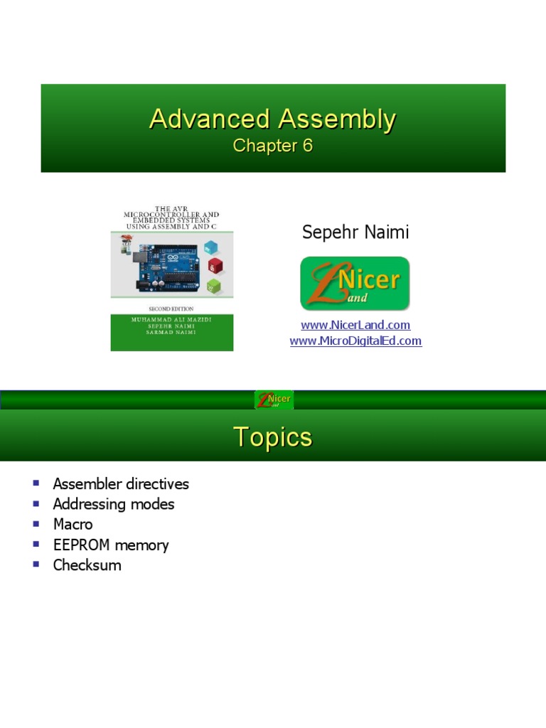 6 AdvancedAssembly | PDF | Random Access Memory | Computer Hardware