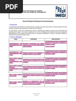 Guía de Estudio Del Examen de Conocimientos, INEGI | PDF | México | Prueba (evaluación)