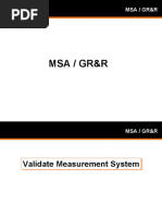 Msa Training Material | PDF | Accuracy And Precision | Measurement