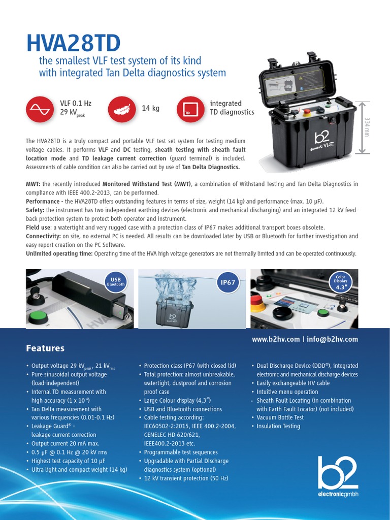 Hva28Td: The Smallest VLF Test System of Its Kind With Integrated Tan ...