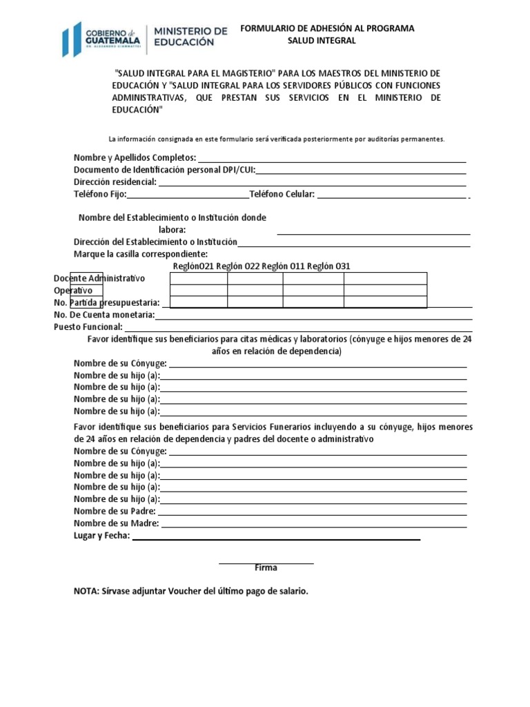 Bordadora Brother Nuevo Formulario DGI | Derecho Civil (Common Law ...