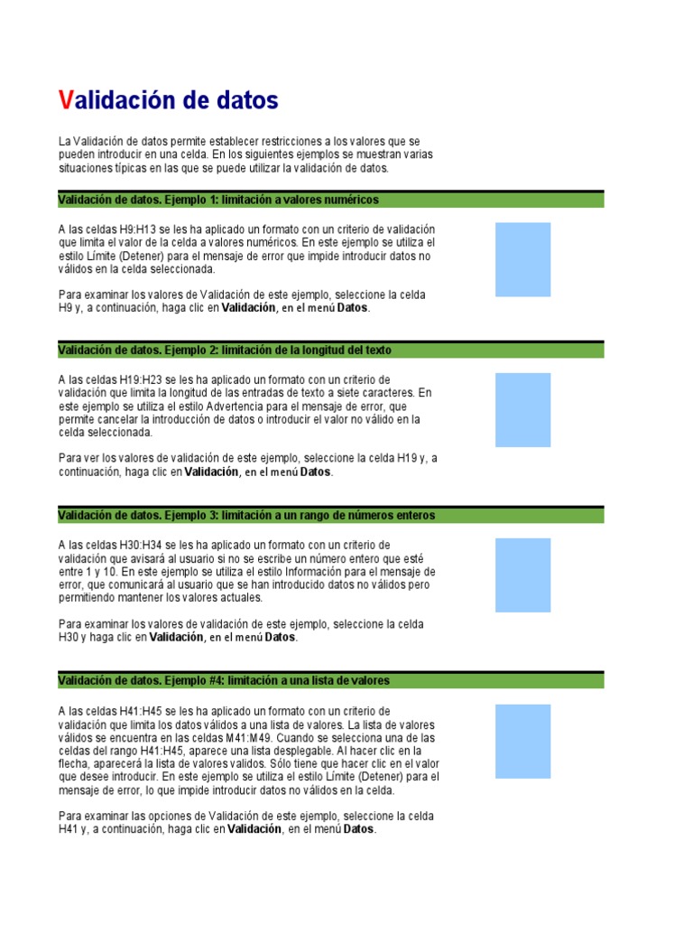 Taller #01 - Validación de Datos | PDF | Informática | Ciencias de la ...