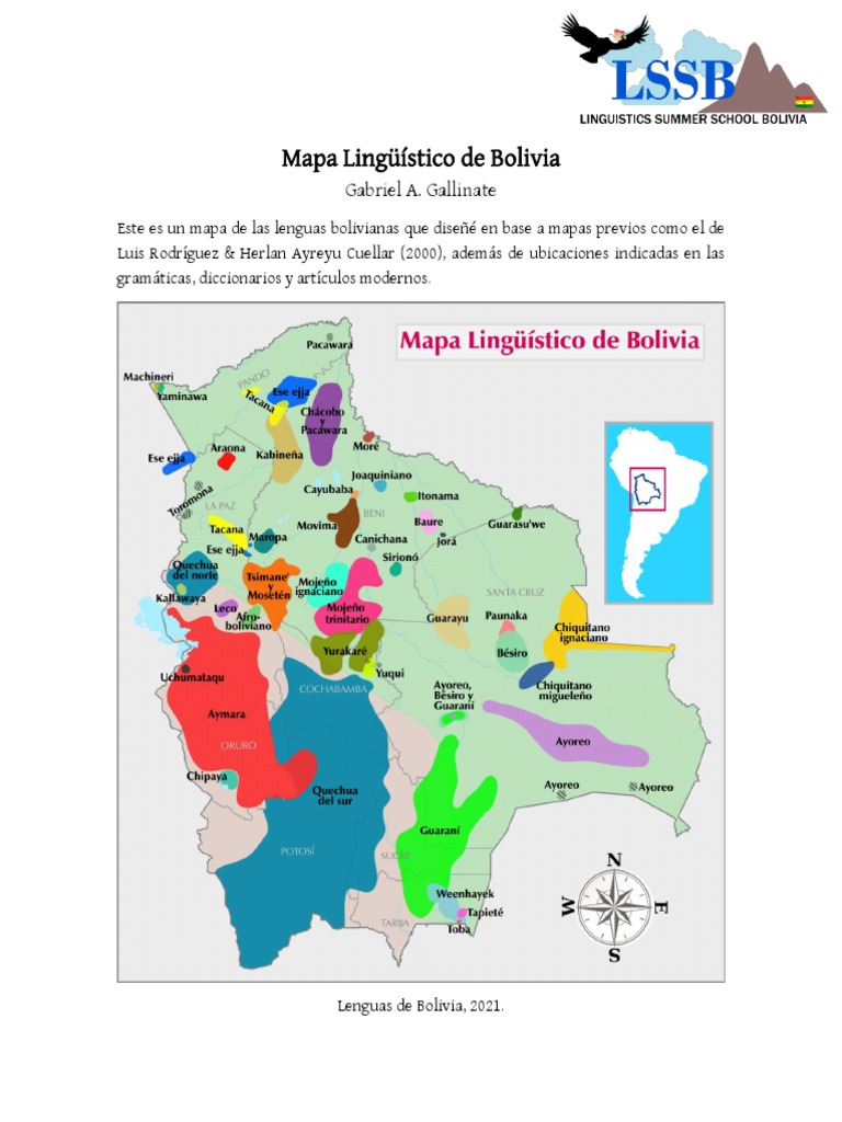 Mapa Linguistica de Bolivia | PDF | Bolivia | Familias de idiomas