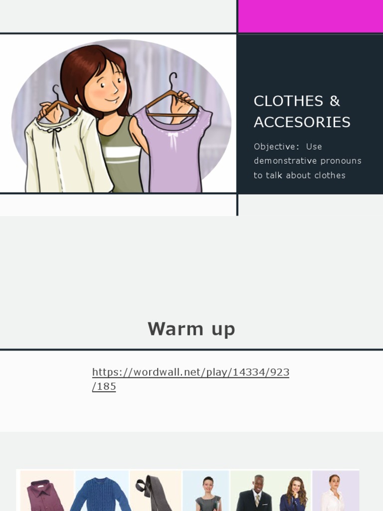 Clothes & Demonstrative Pronouns | PDF