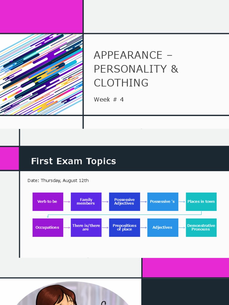 Describing Appearance and Clothing | PDF | Grammar | Syntax