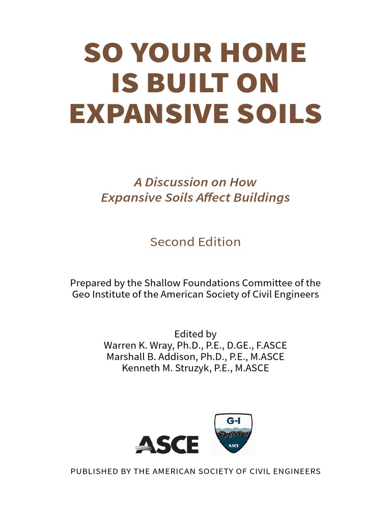 So Your Home Is Built On Expansive Soils | PDF | Foundation ...