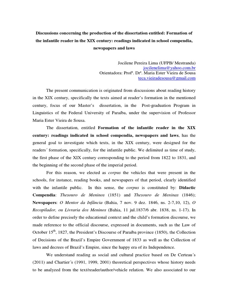 Recopilador, Ou Livraria Dos Meninos (Bahia, 11 Jul.1837/6 Abr. 1838 ...