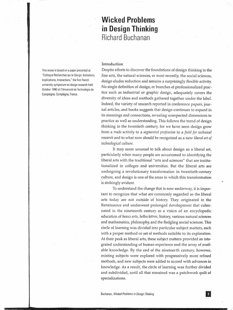 Wicked Problems-Richard Buchanan | PDF