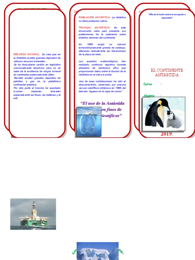 El Continente Antartida | PDF | Antártida | Ciencias de la Tierra